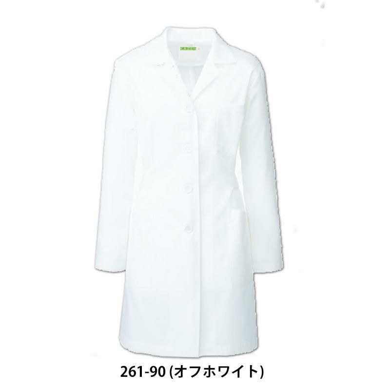 医療 レディス診察衣（ハーフ丈）・ウエストベルト・ポケット付き【KAZEN/261】 | イワキユニフォーム